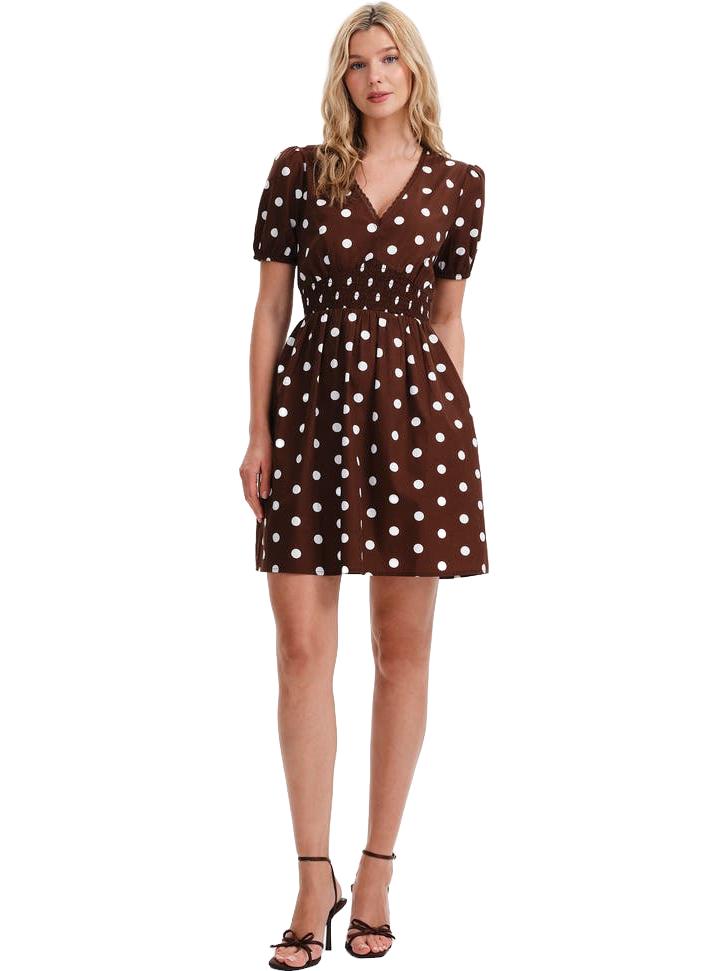 FINERY LONDON Finery London Meadow Polka Dot Short Dress
